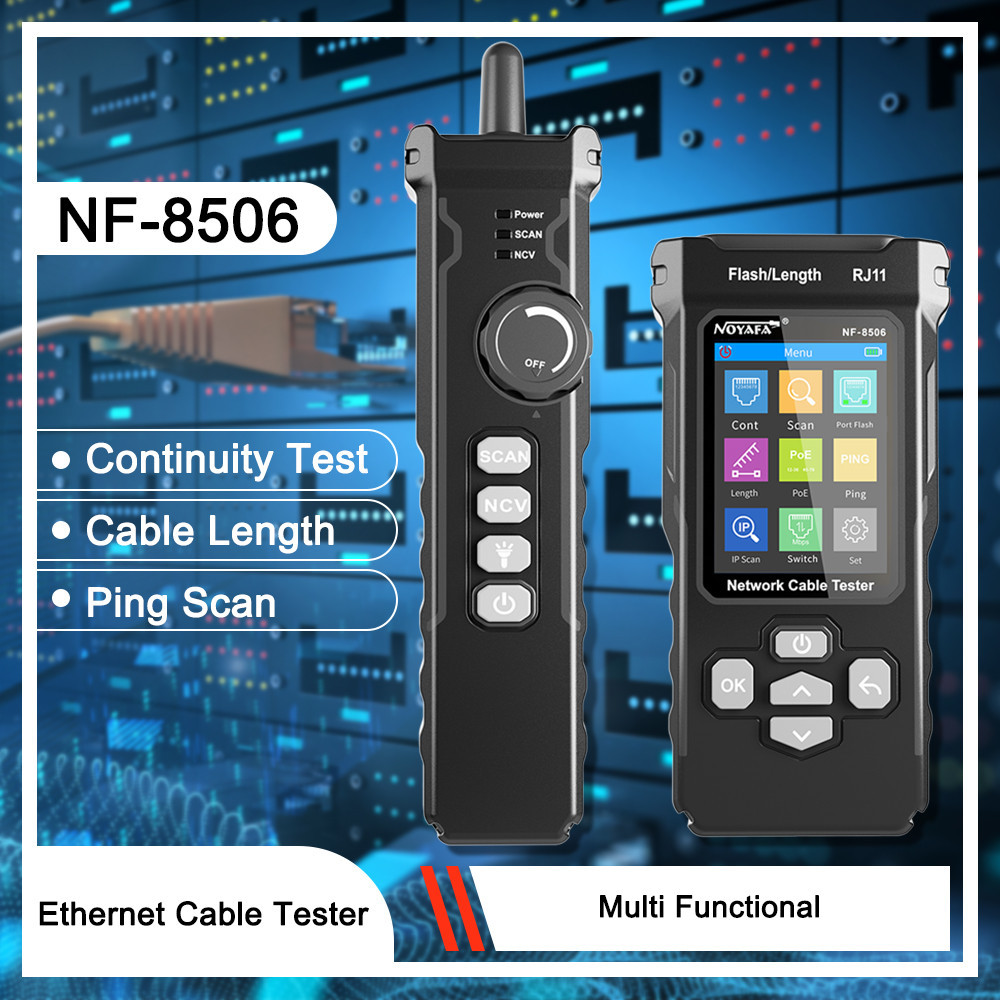 ☠Multifunction Ethernet Cable Tester IP Scan Ping Poe Test Wire ...