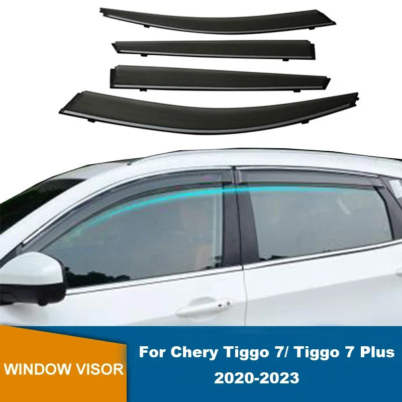 Side Window Deflectors For Chery Tiggo 7/ Tiggo 7 Plus / Tiggo 7 Pro ...
