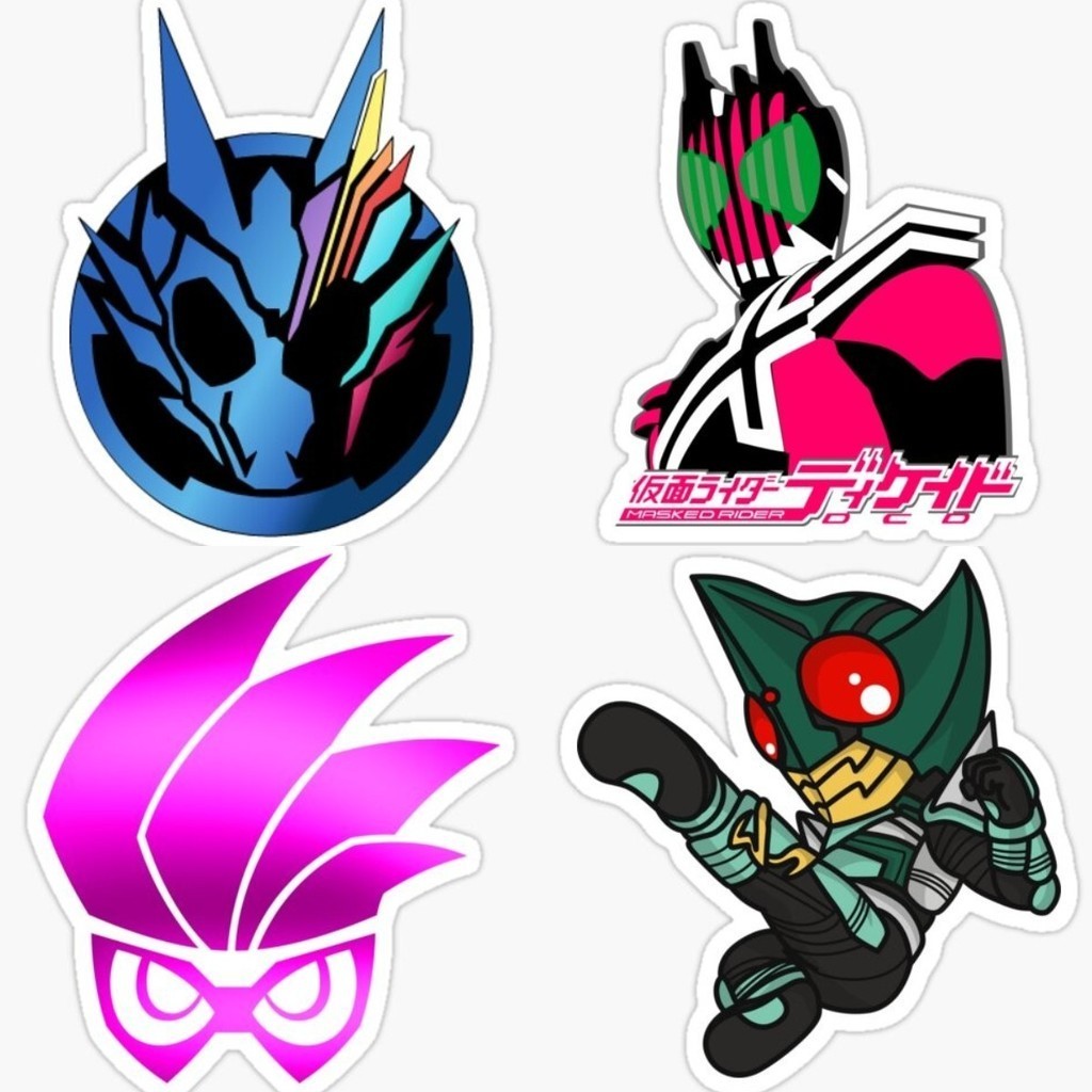☑Kamen Rider Logo Decal Sticker for Laptop Car Window Tablet Skateboard ...