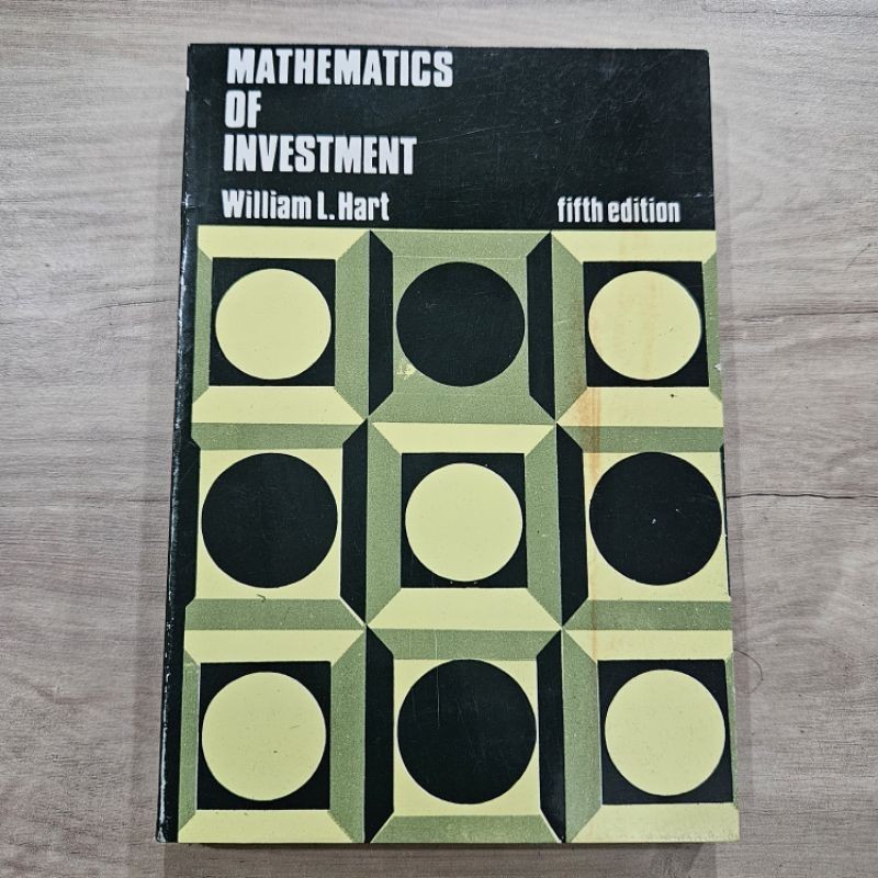 Mathematics of Investment fifth edition By: William L.Hart | Shopee ...