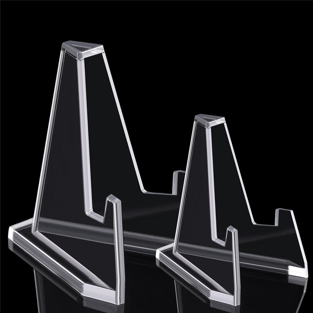 Clear Acrylic Coin Display Stand Holders Small Easel Rack Commemorative ...