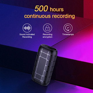 ☸Mini Voice Activated Recorder 500 Hours Digital Recording Device ...