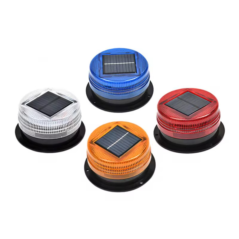 Solar LED Strobe Beacon Roof Emergency Warning Light Safety Flashing ...