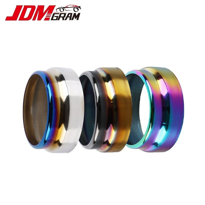 JDMGRAM Titanium Blue Car Steering Wheel Base Cover 96mm Universal ...