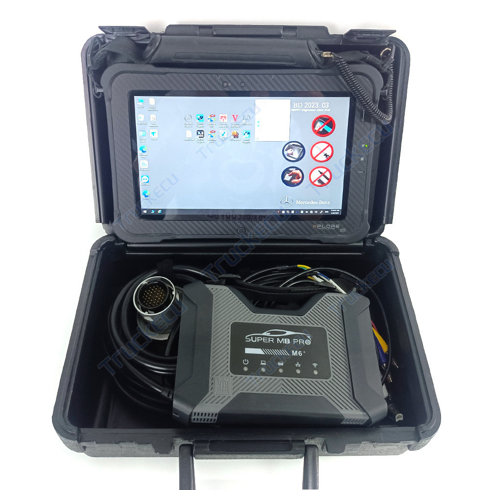 ๑SUPER MB PRO M6 Star Diagnosis for Benz with Multiplexer Lan Cable Car ...
