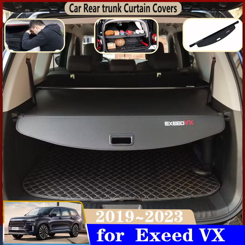 ⋌Car Trunk Curtain Covers For Chery Exeed VX Lanyue 2019~2023 Car Trunk ...