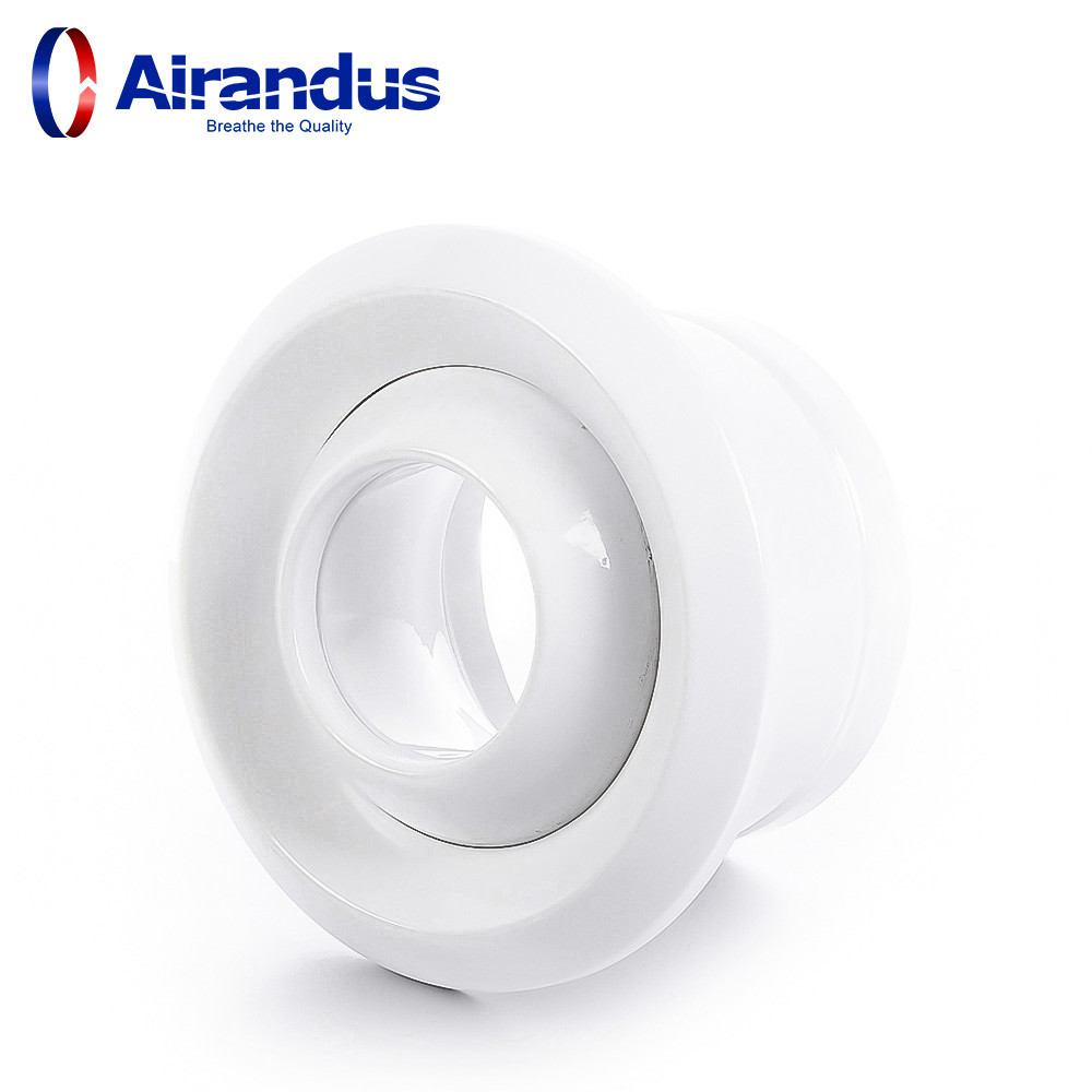 White Aluminum Ceiling Diffuser Spot Jet Nozzle Air Diffuser for air conditioner system Five ...