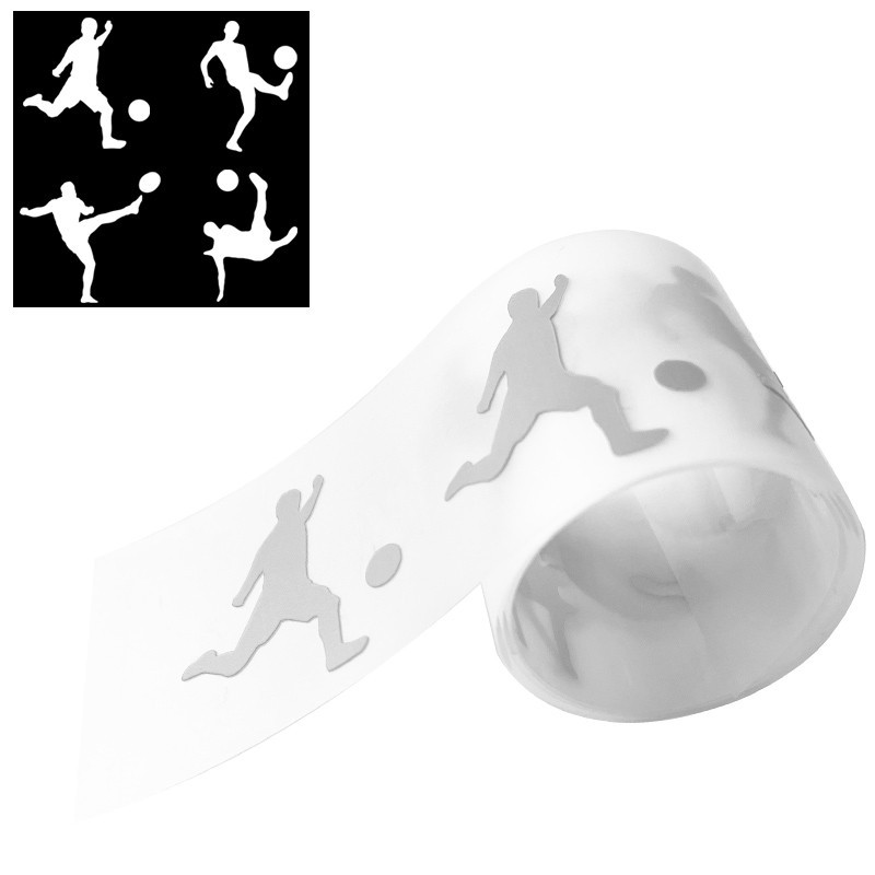 ~Sports Reflective Tapes Patch High Visible Silver Vinyl Film Clothes ...