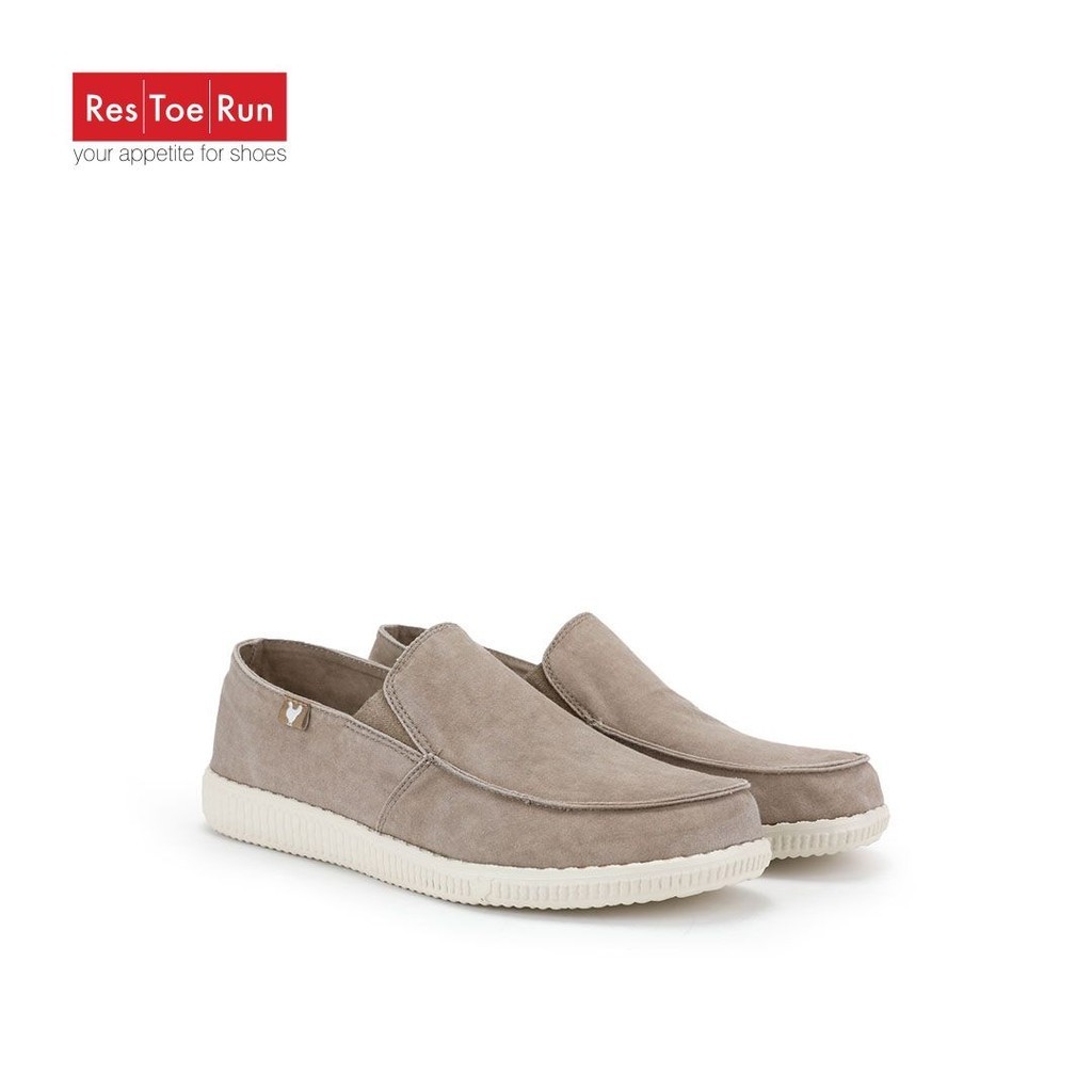Walk In Pitas WP150 Slip On Washed Beige Mens Shoes | Shopee Philippines