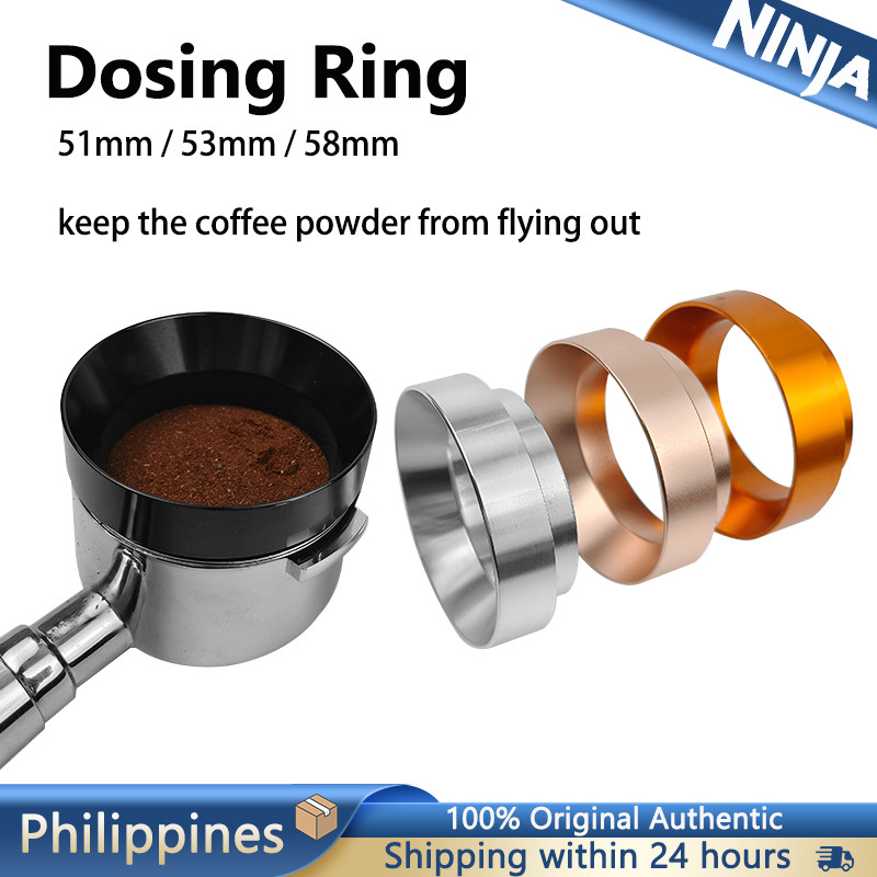 51/53/58mm Coffee Dosing Ring Magnetic Aluminum Alloy for Portafilter ...