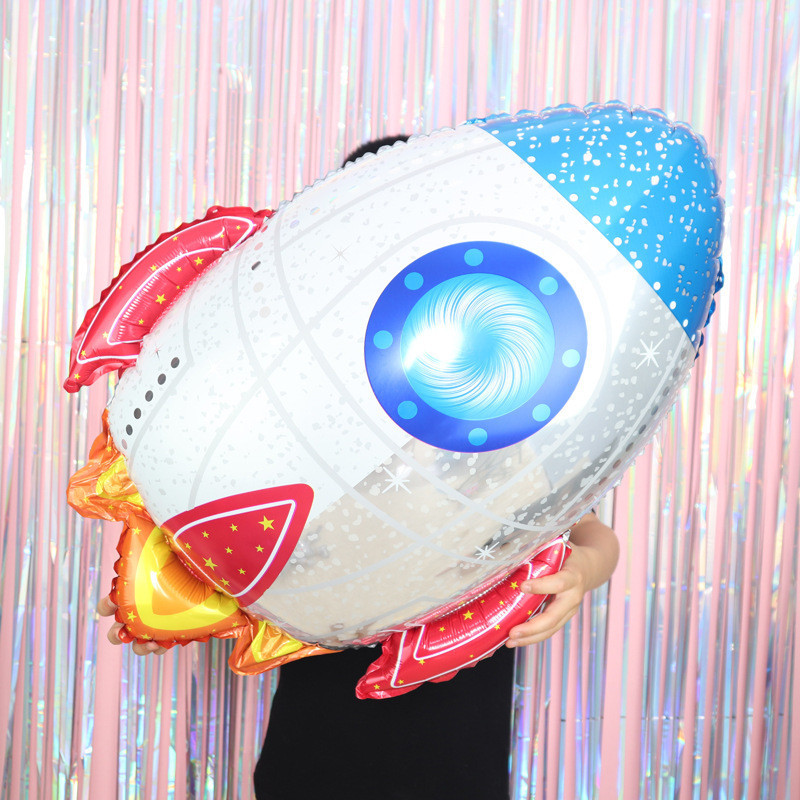 ♜3D Astronaut Balloon Outer Space Spaceship Rocket Ballon Rocket ...