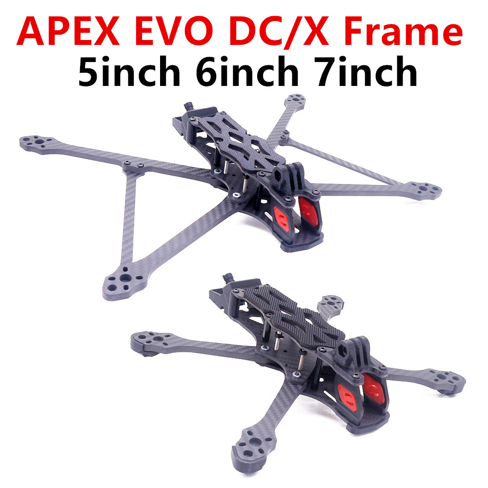 ⓞAPEX EVO DC/X 5inch 6inch 7inch Frame RC Racing Drone Quadcopter For ...
