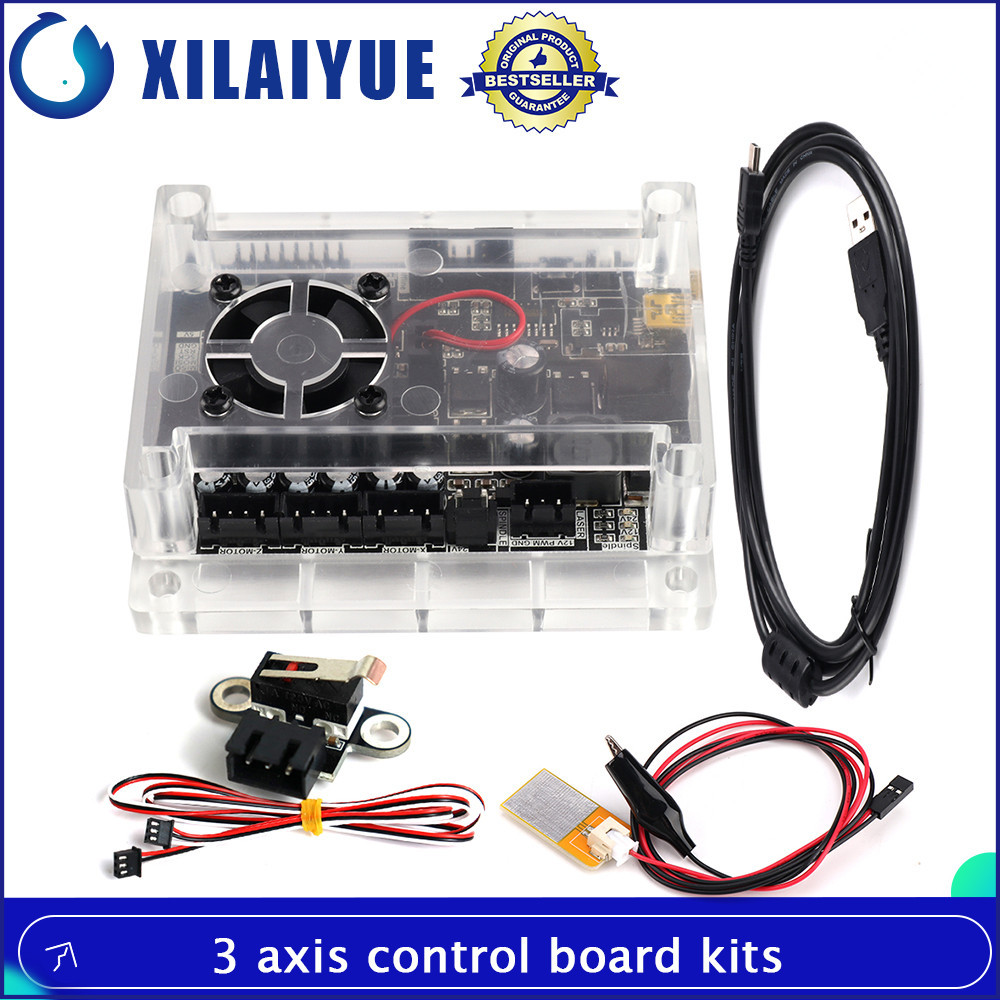 ⊰GRBL 1.1 USB Port 3-Axis Control Board +CNC Z-Axis Touch Plate Tool ...