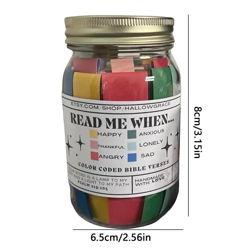 ☻Jesus Scripture Jar Color Coded Cards Bible Verses Scripture Jar Bible ...