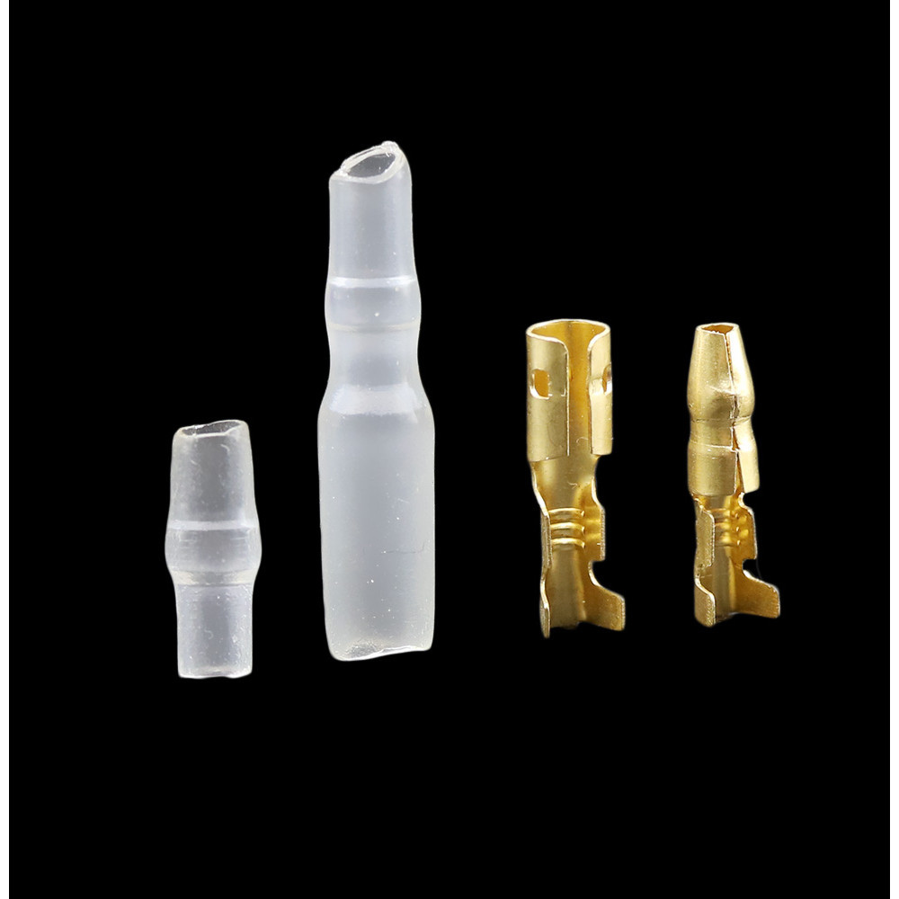 50set=200pcs Car Auto Motorcycle Bullet Terminals 4mm Male Female Wire ...