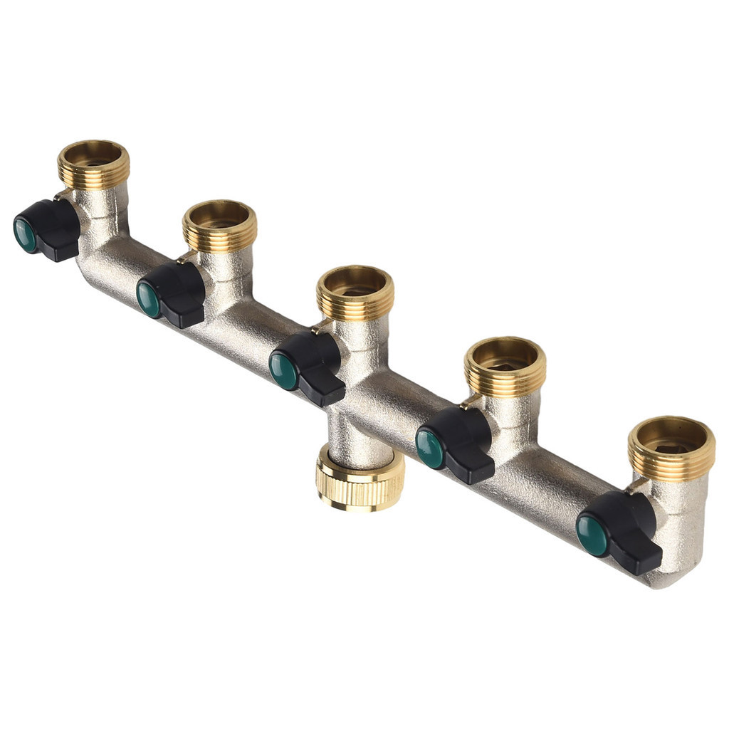 Water Distributor 5-way Distributor None 0 - 10 Bar 308x85x50mm 5 ...
