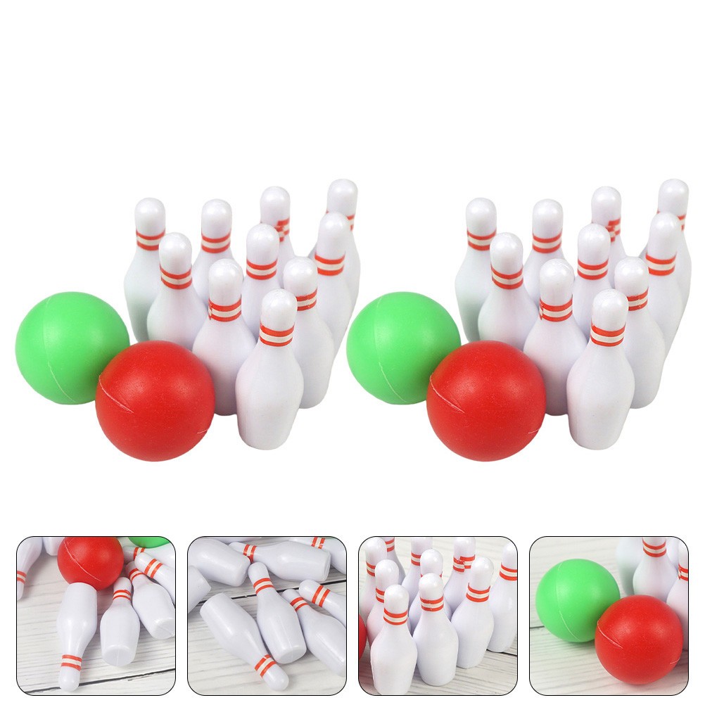 2 Sets Bowling Kids Bowling Set Children’s Childrens Toys Family Party ...