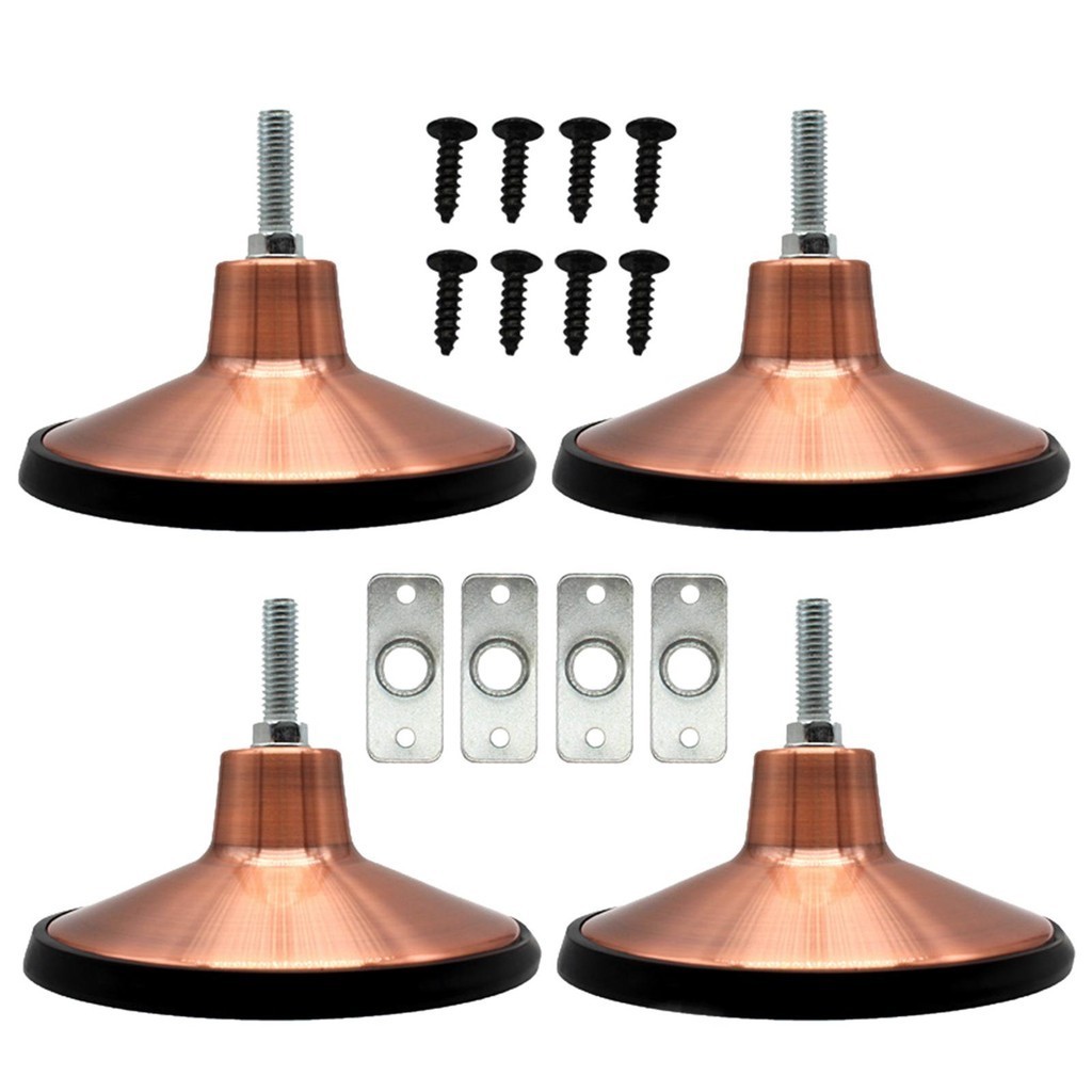 4x Billiard/Pool Table Leg Levelers Table Height Raisers Feet for Table ...