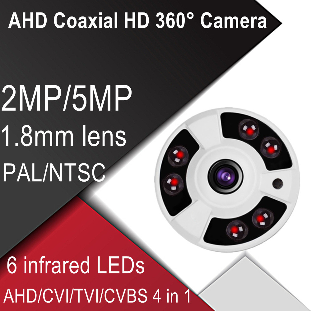 360° Panoramic View 1.8mm AHD 4 in 1 Analog Super HD 1080p Surveillance ...