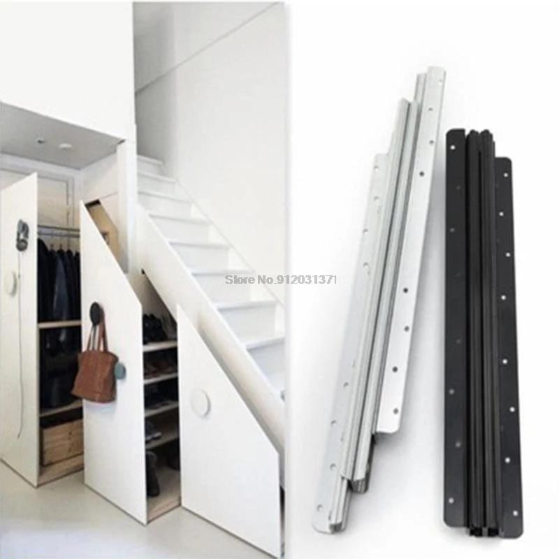 Thick Push-Pull Stair Base Cabinet Sliding Rail Three Section Cold ...