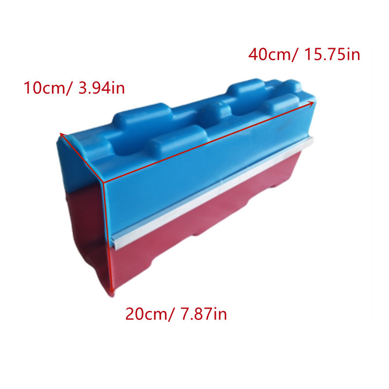 ~Plastic Cement Interlocking Brick Block Mold, Easy Construction Hollow ...