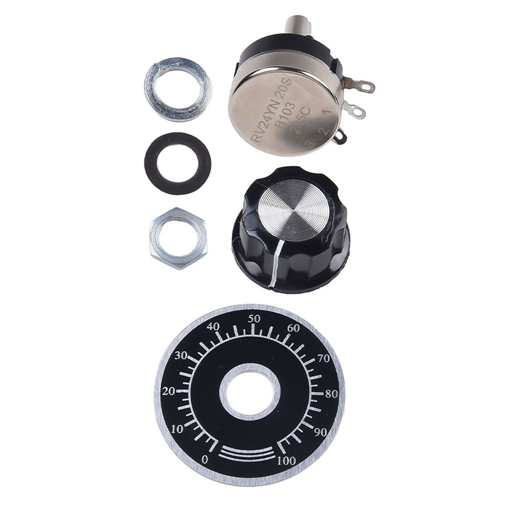 ️Rotary Taper Carbon Potentiometer with Dial and Control Knob RV24YN ...