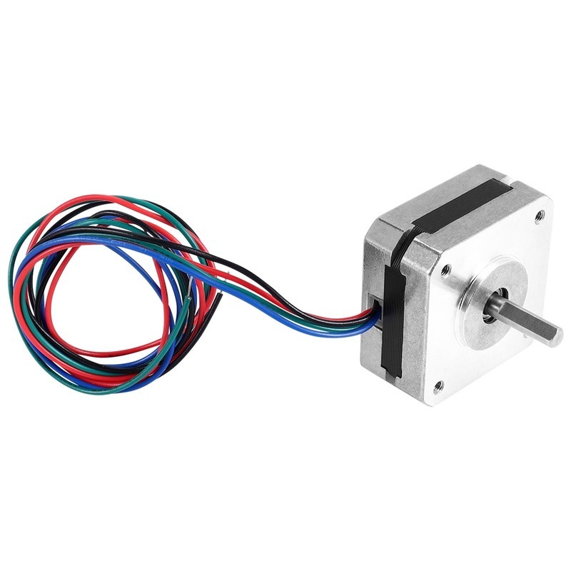 ☢17Hs08-1004S 4-Lead Nema 17 Stepper Motor 20Mm 1A 13Ncm(18.4Oz.In) 42 ...