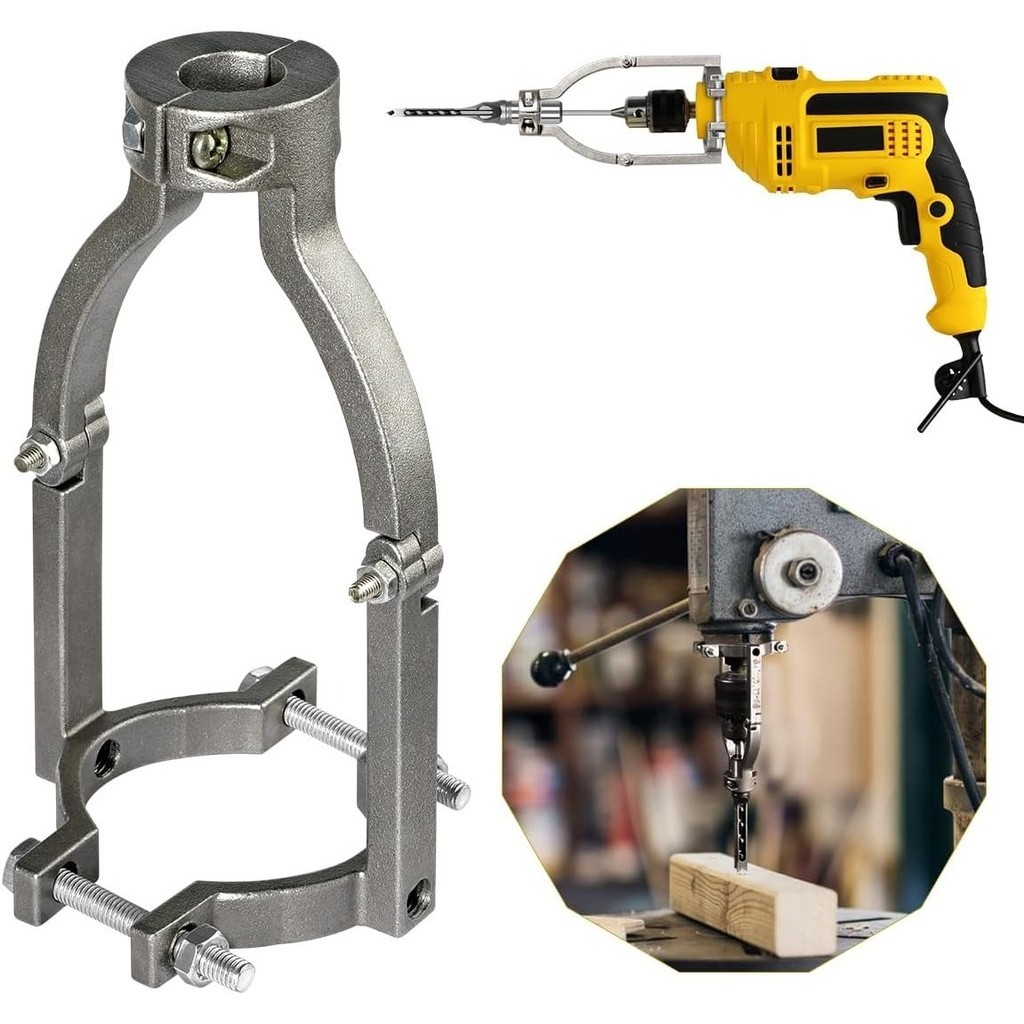 Square Hole Drill Fixed Bracket Professional Quickly Install Disassemble Drill For Hand Drill