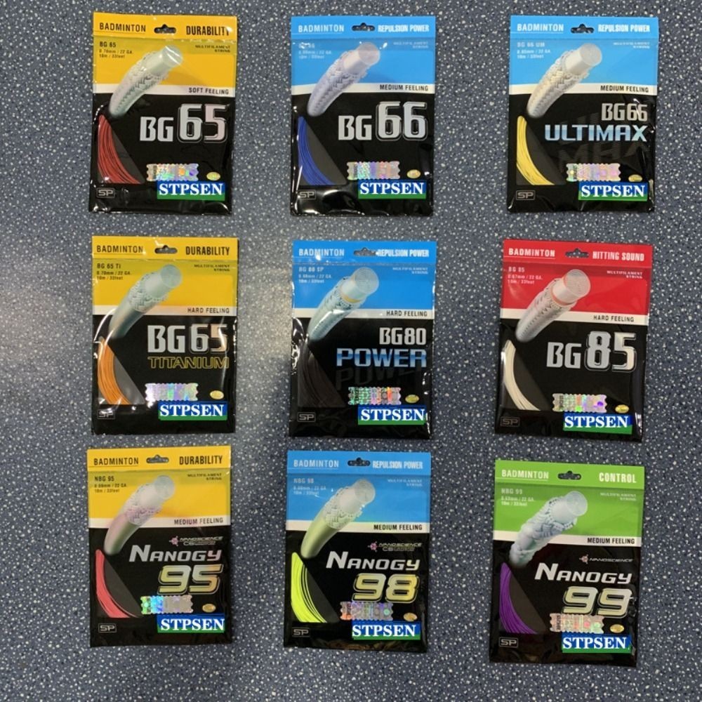 Multicolor Badminton Racket String Tool Dia.0.7mm Length 10M Badminton ...