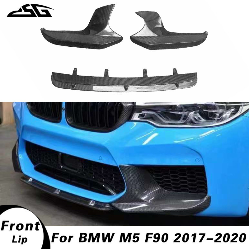 ♦Car Front Bumper Lip Chin Spoiler Splitter For BMW M5 F90 2017-2020 ...
