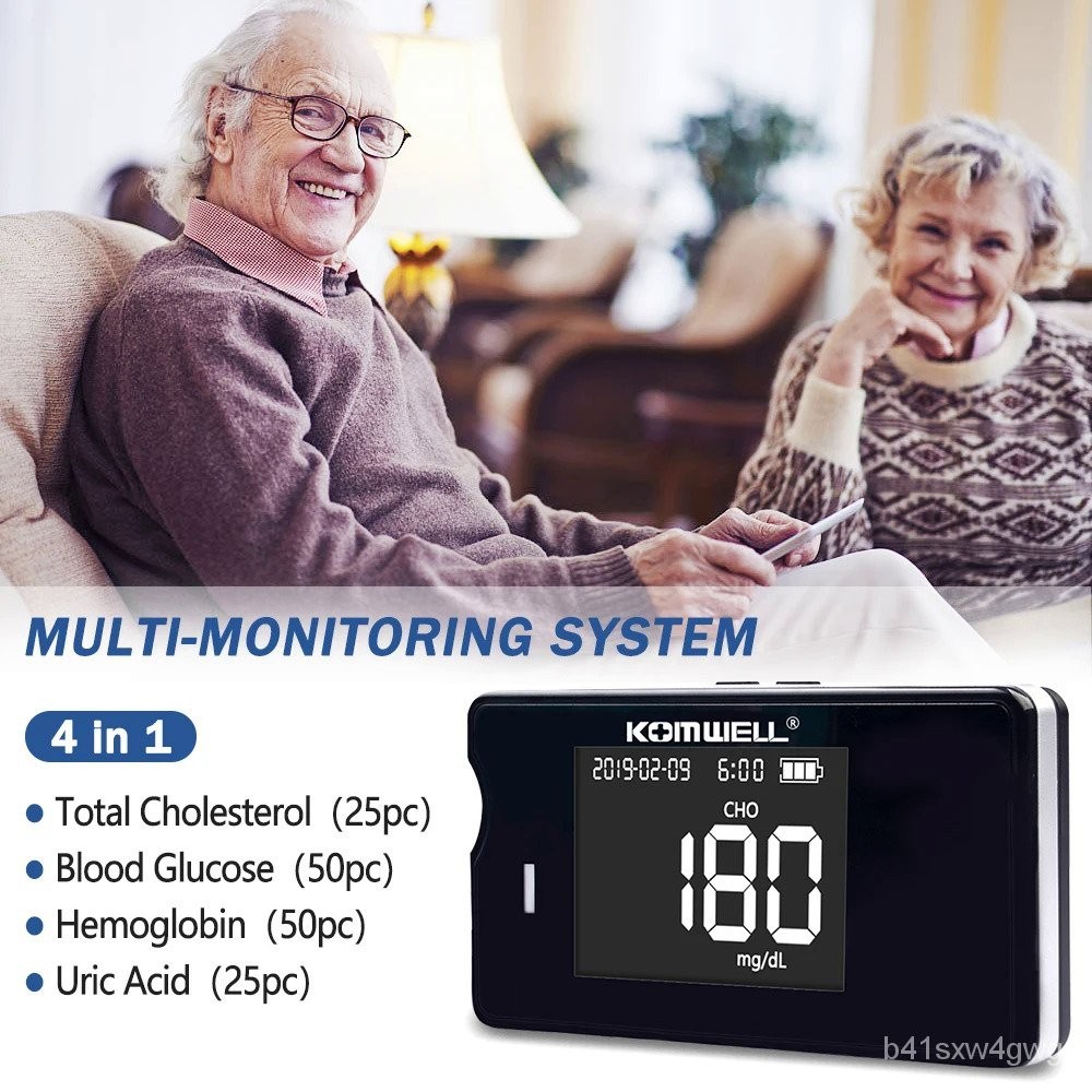 Medical Multi-Function Meter 4 in1 Cholesterol Uric Acid&Hemoglobin ...