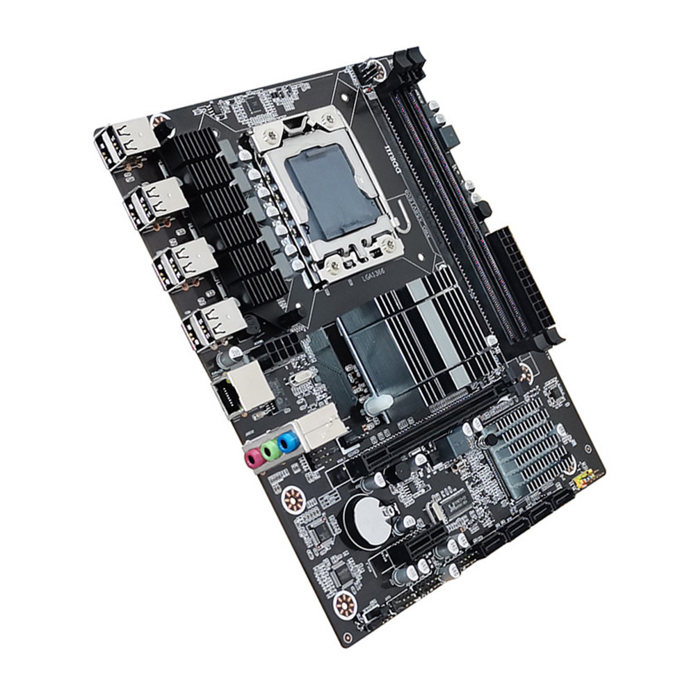 ☟X58 PC Motherboard DDR3 Memory LGA 1366 Desktop Motherboard Dual Channel Motherboard Kit ...