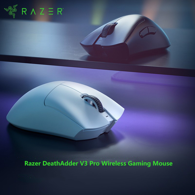 Razer DeathAdder V3 Pro Wireless Gaming Mouse 64g Ultra Lightweight - Focus Pro 30K Optical Seri ...