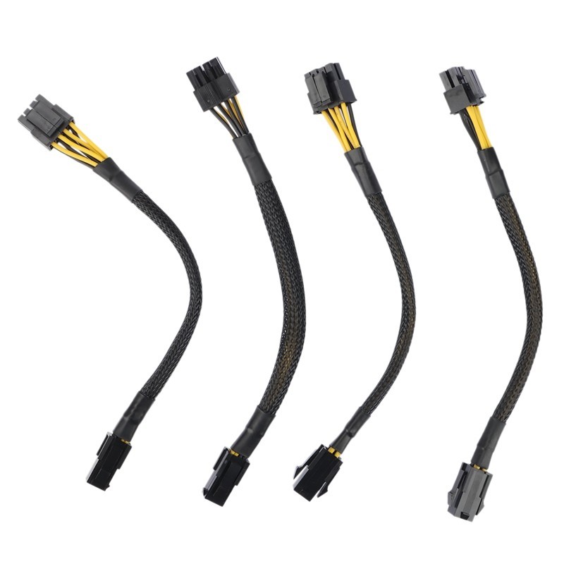 웃4Pcs ATX 4 Pin Male To Motherboard CPU 8(4+4) Pin Male EPS 12V ...