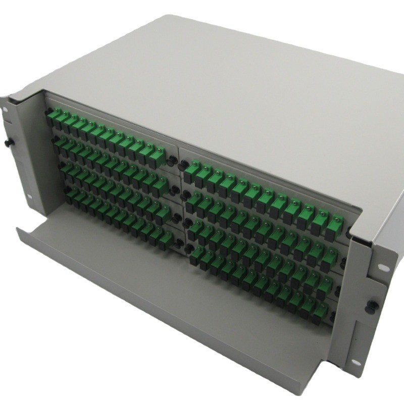 ☸19 Inch 1u 2u 1 Ru 2ru Rack Fiber Optical Patch Panel Terminal Box Sc ...