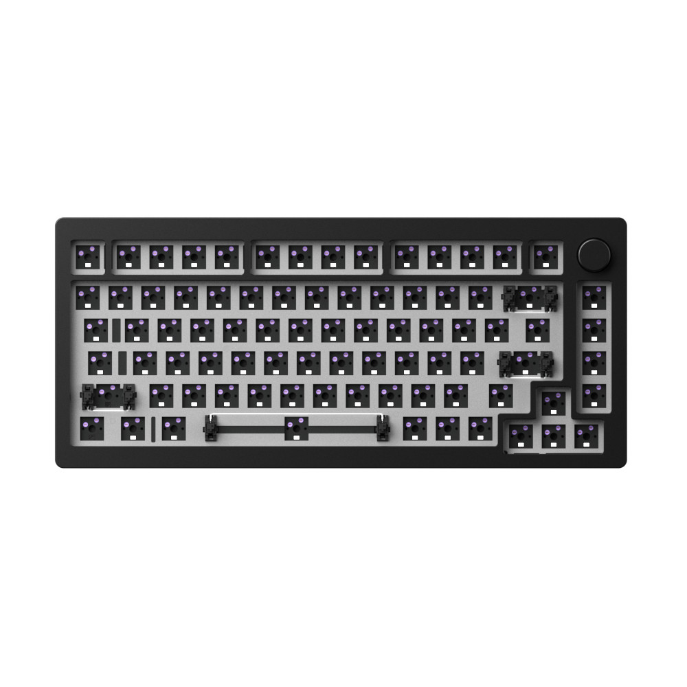 ♛M1 Keyboard 75% Gasket Metal Keyboard Kit CNC Aluminum Case RGB ...