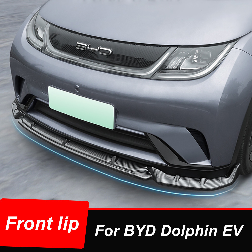 ~For BYD Dolphin EV 2023-2024 Car Front Bumper Lip Chin Spoiler ...