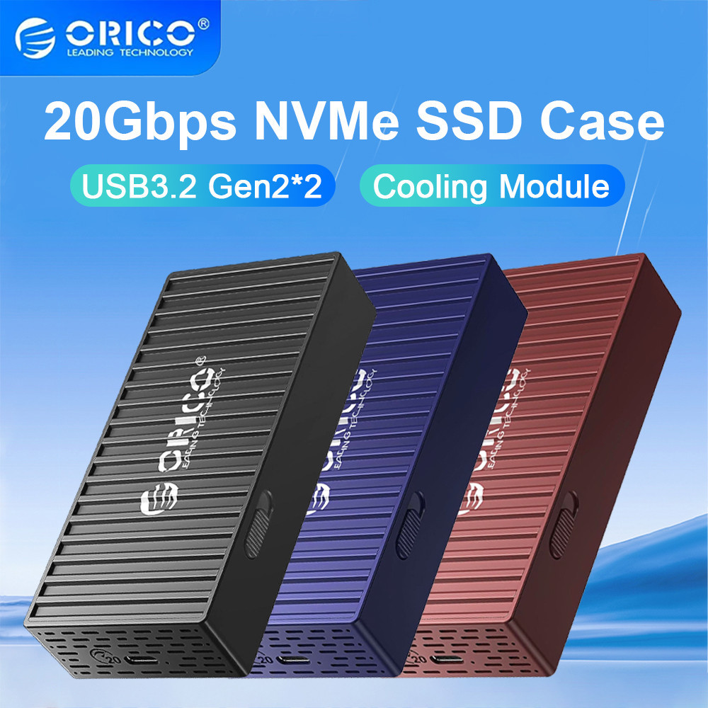 ORICO 20Gbps M.2 NVMe SSD Enclosure Type C to PCIe NVMe M.2 SSD Adapter Case USB 3.2 GEN2x2 Su ...