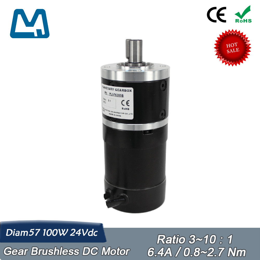 ⚡24V 100W Gear Brushless DC Motor BLDC Motor Planetary Reduction ...