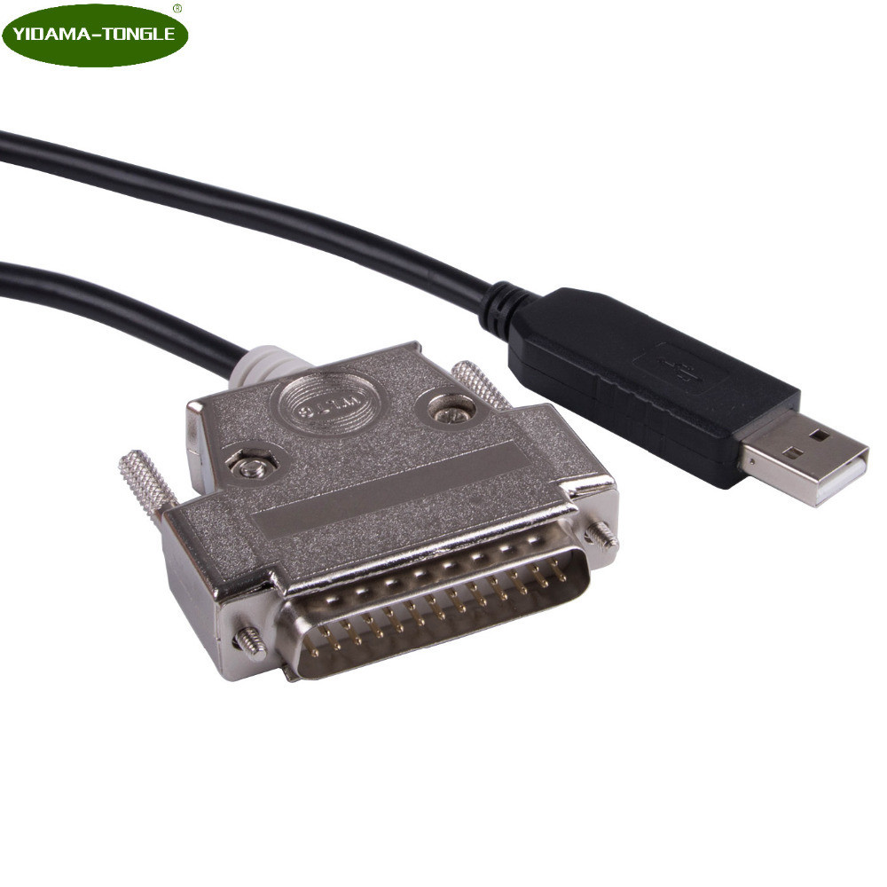 FTDI Chip Usb to RS232 25 Pin DB25 Male Connector Serial Adapter Cable ...