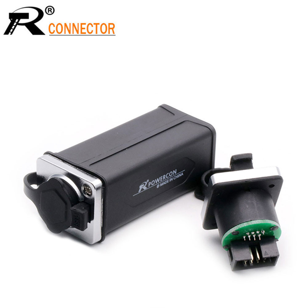 10pc RJ45 Waterproof Network Connector Female Panel Mount Sockets IP65 ...