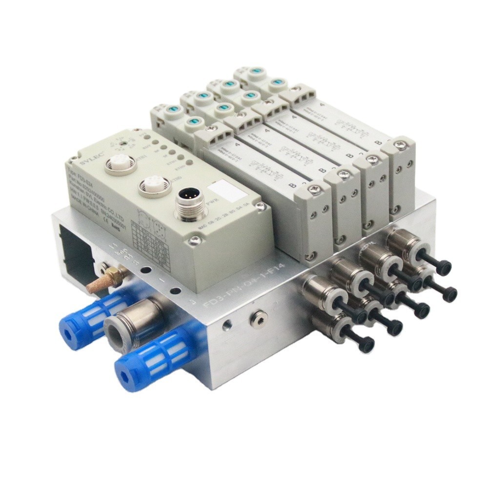 svlec pneumatic automation solenoid valve terminals manifold block ...