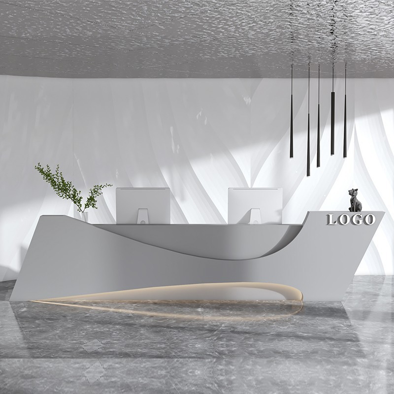 ☽Beauty Salon Reception Desks Lectern Shop Cashier Counter Front Desk ...