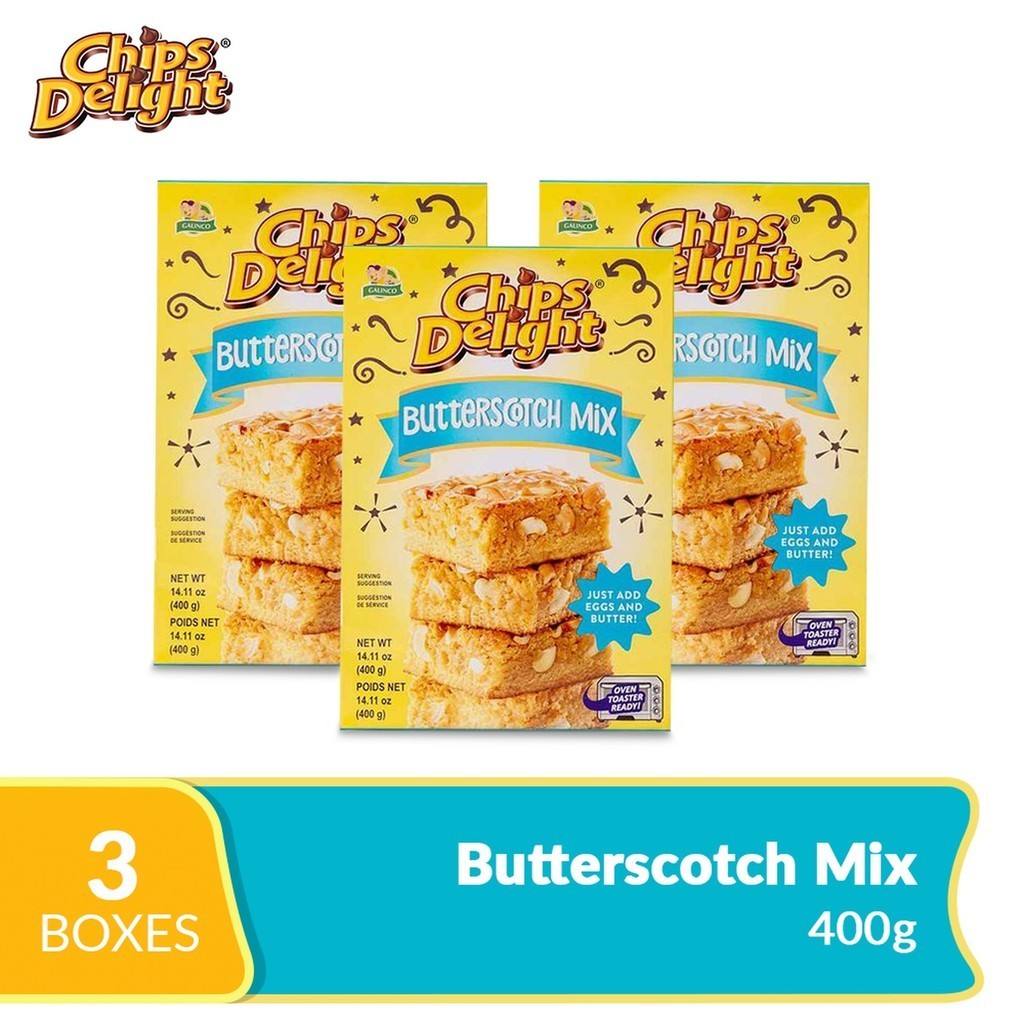 Chips Delight Butterscotch Mix 400g (3 Pieces) | Shopee Philippines