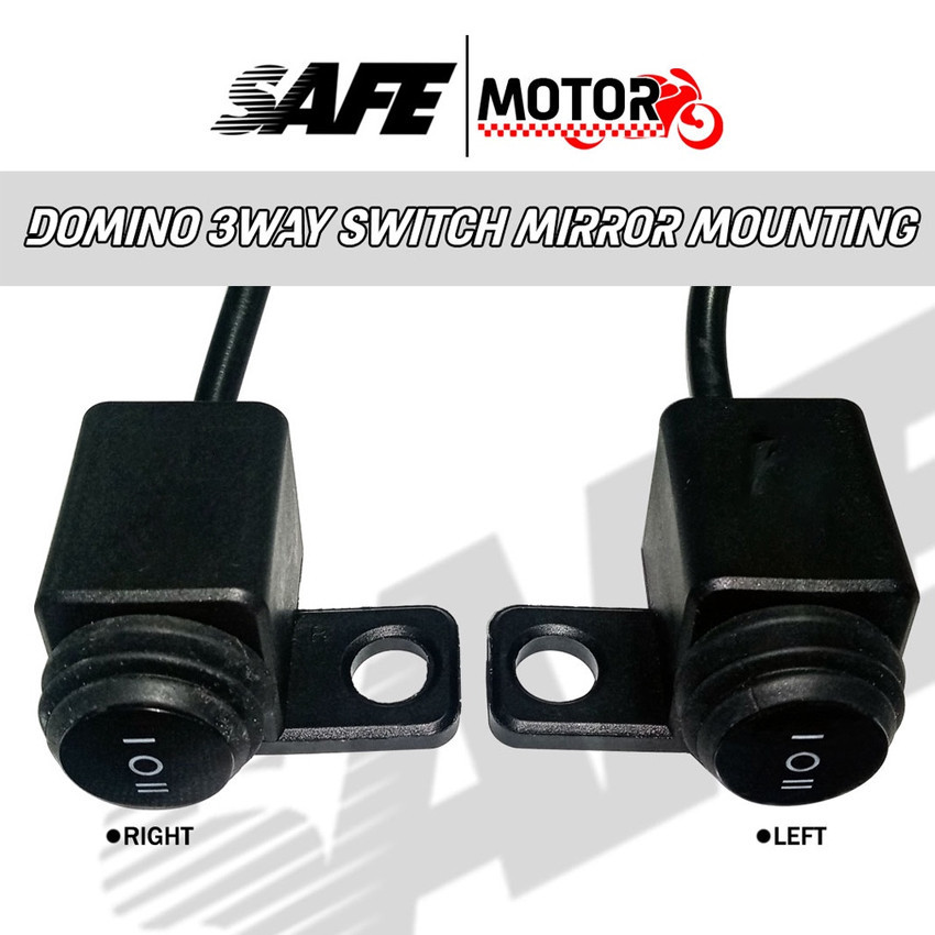 Domino Mini Driving Light Mirror Mount Switches 3 Way Switch Hazard Fog ...