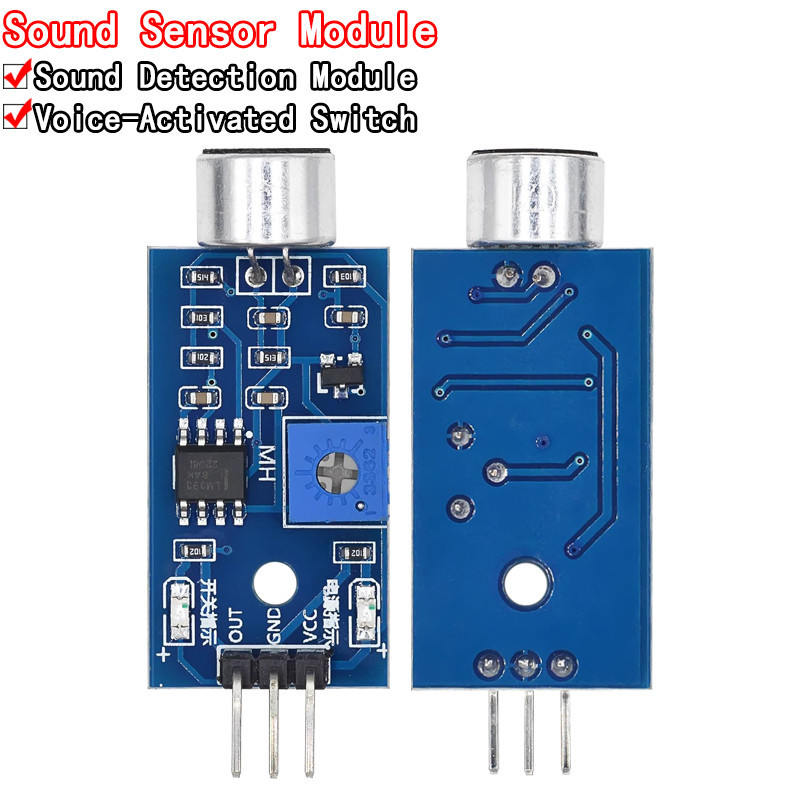 ღ3pin Voice Sound Detection Sensor Module Intelligent Smart Vehicle ...