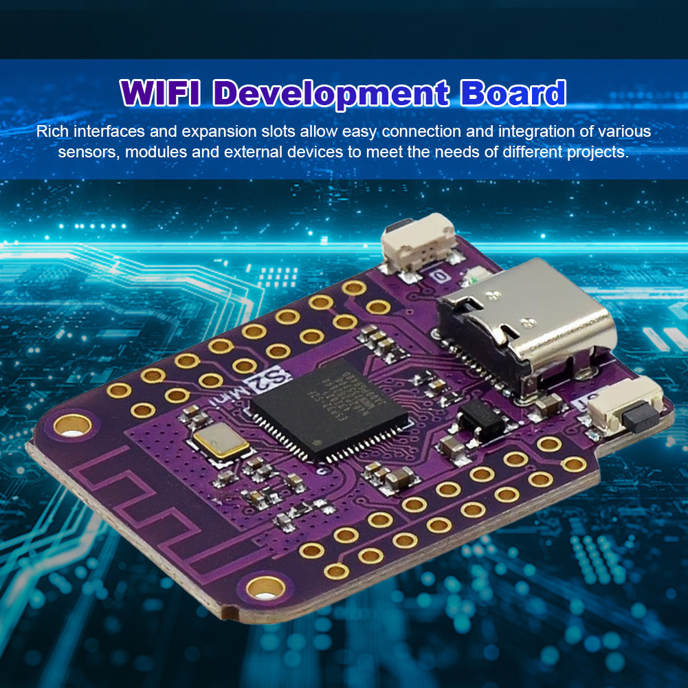 ESP32 S2 Mini V1.0.0 WIFI Board Based ESP32-S2FN4R2 4MB FLASH 2MB PSRAM Mini WIFI Module Intern ...