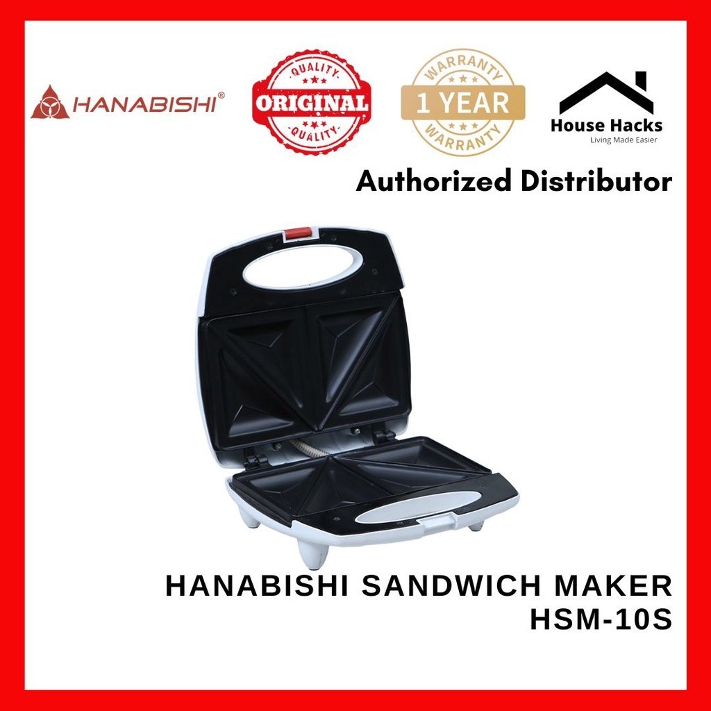 Hanabishi Sandwich Maker HSM-10S (House Hacks) | Shopee Philippines
