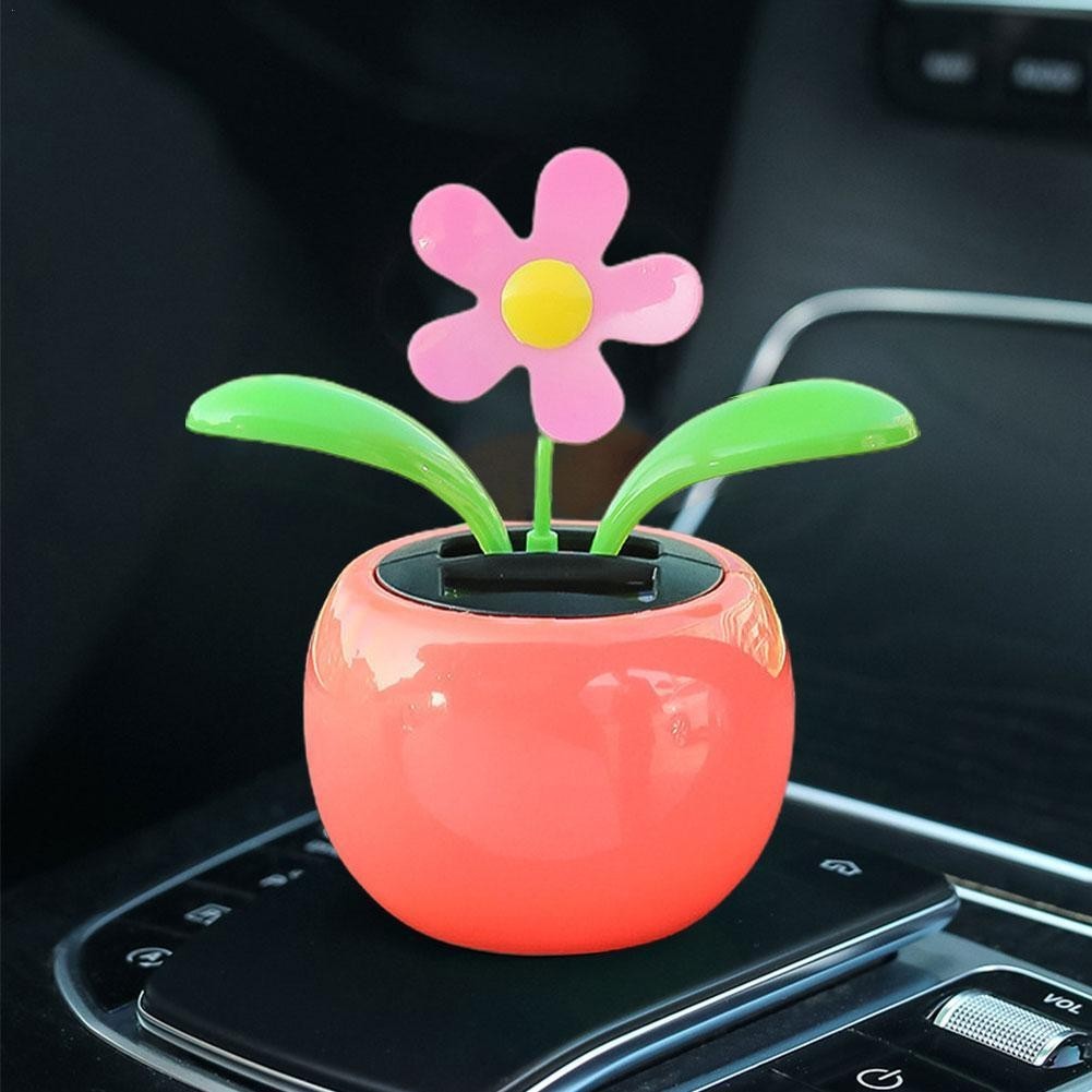 Solar Powered Dancing Sunflower Shake Head Automatic Swing Dashboard ...