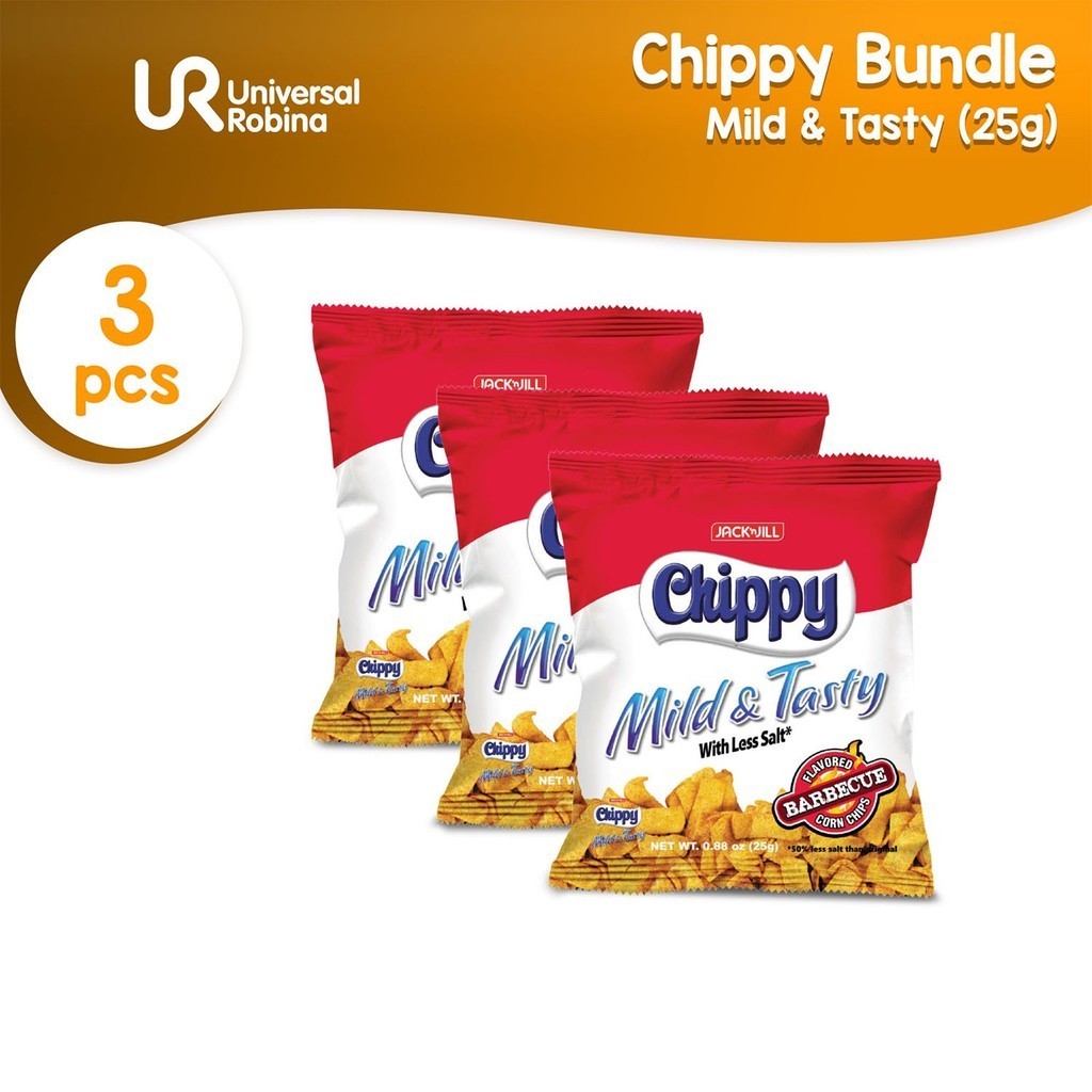 Chippy Mild & Tasty Flavored Corn Chips 25g - 3 packs | Shopee Philippines